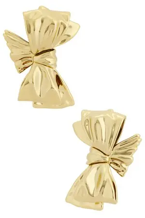 JENNIFER FISHER Bow Dangle Earrings - Yellow Gold