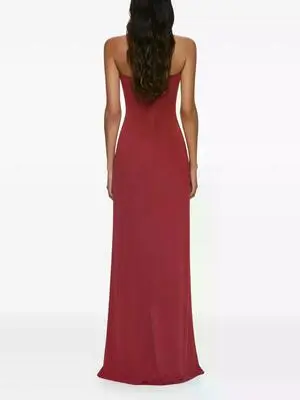 Christopher Esber Arced Palm Strapless Dress