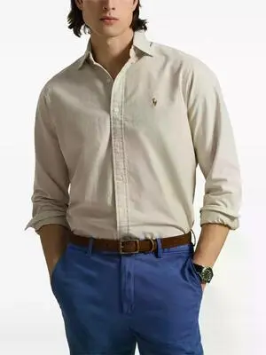 Polo Ralph Lauren The Iconic Oxford Embroidered Shirt - Neutrals