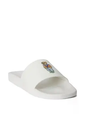 Polo Ralph Lauren Polo Bear Slides - White