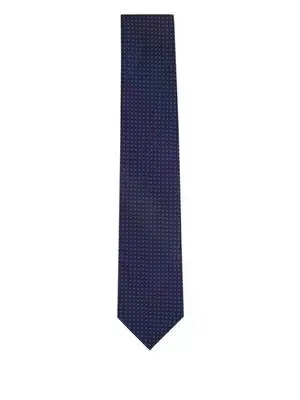 Brioni Patterned Neck Tie - Blue