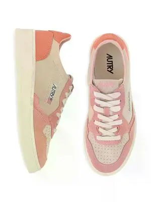 AUTRY Medalist Low-top Tri-colour Suede Sneakers - Neutrals
