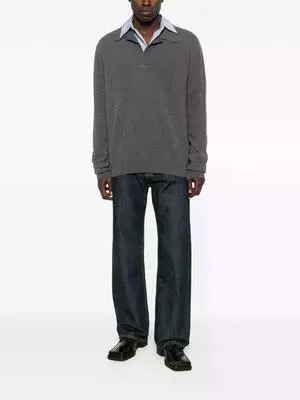 Balmain Polo-collar Sweater - Grey