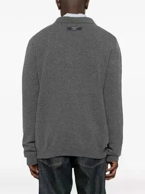 Balmain Polo-collar Sweater - Grey