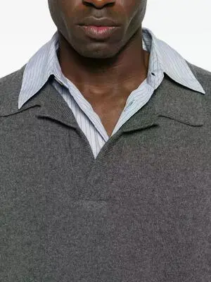 Balmain Polo-collar Sweater - Grey