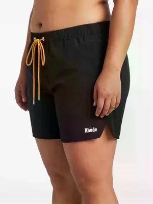 Rhude Logo Swim Shorts - Black