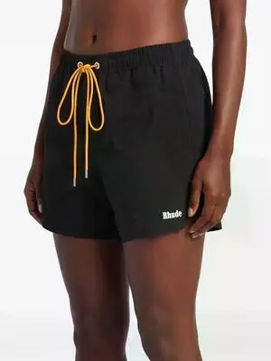 Rhude Logo Swim Shorts - Black