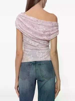 SELF-PORTRAIT Laced Draped Top