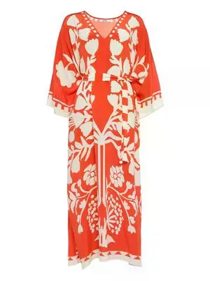 ERES Holi Printed Kaftan - Red