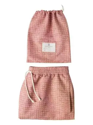 Brunello Cucinelli Flower-print Swim Shorts - Orange