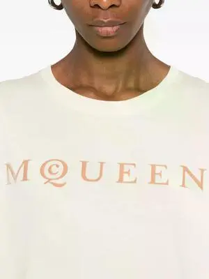 Alexander McQueen Logo T-shirt - Neutrals
