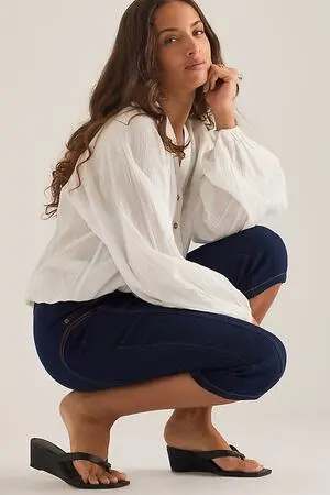 PILCRO Bella Capri High-rise Straight Jeans
