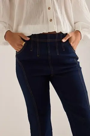 PILCRO Bella Capri High-rise Straight Jeans