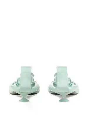 SERGIO ROSSI Orb Cracked-effect Pumps - Blue