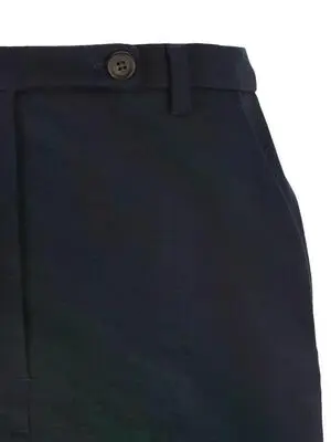 Miu Miu Button-detailed Mini Skirt - Blue