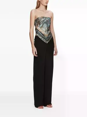 Christopher Esber Serpant Silk Scarf Blouse