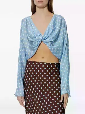 Posse Polka-dot Blouse - Blue