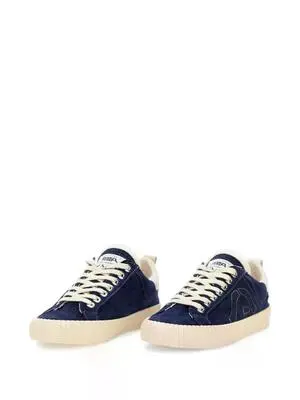 SPRINGA Suede Embroidered Sneakers - Blue