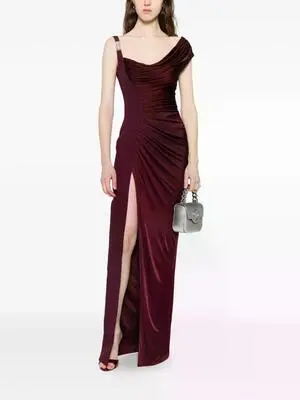 Versace Medusa '95 Draped Gown - Red