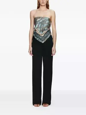 Christopher Esber Serpant Silk Scarf Blouse