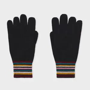 Paul Smith Merino Wool 'signature Stripe' Gloves - Multicolour