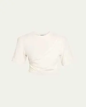 Simkhai Rowley Gathered Short-sleeve Tee