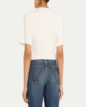 Simkhai Rowley Gathered Short-sleeve Tee