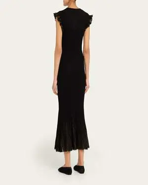 Ulla Johnson Noelle Sleeveless Midi Dress - Noir