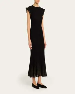 Ulla Johnson Noelle Sleeveless Midi Dress - Noir