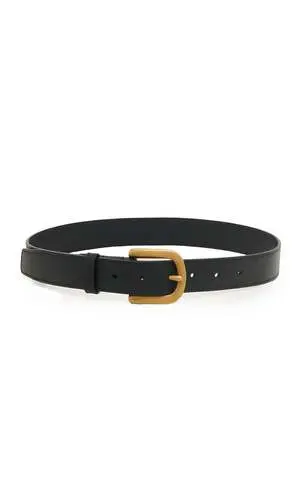 Gabriela Hearst Sam Leather Belt - Black