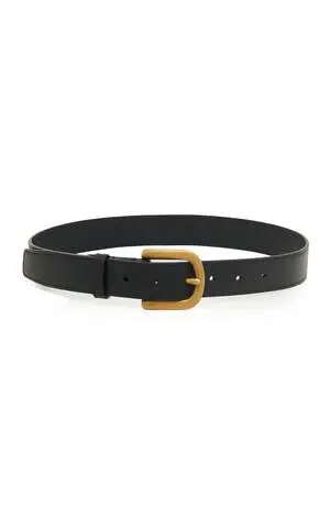 Gabriela Hearst Sam Leather Belt - Black
