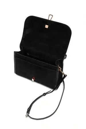 Gabriela Hearst Small Leonora Flap Bag - Black