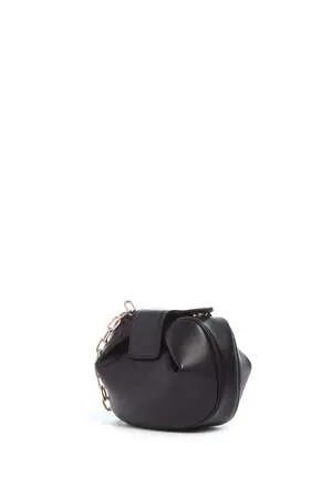Gabriela Hearst Soft Demi Clutch With Chain In Nappa Leather - Black