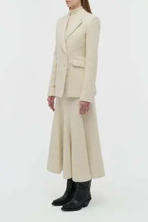 Gabriela Hearst Stephanie Recycled Cashmere Boucle Blazer - Ivory
