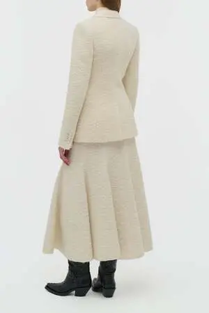 Gabriela Hearst Stephanie Recycled Cashmere Boucle Blazer - Ivory