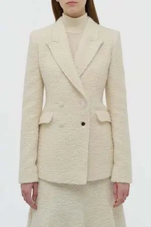 Gabriela Hearst Stephanie Recycled Cashmere Boucle Blazer - Ivory