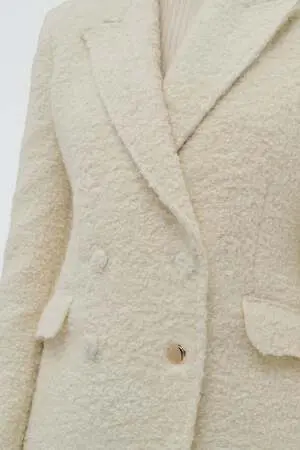 Gabriela Hearst Stephanie Recycled Cashmere Boucle Blazer - Ivory