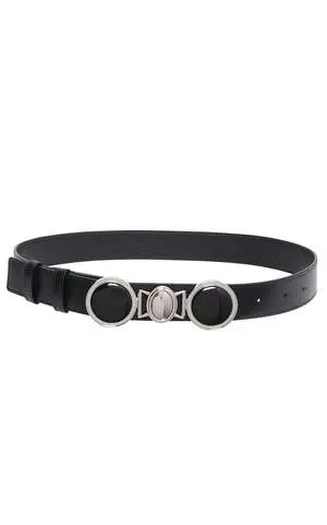 Gabriela Hearst Grange Stone Leather Belt - Black