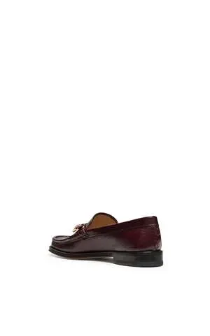 Gabriela Hearst Melchora Leather Loafers With Precious Stone Detail