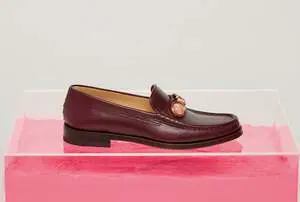Gabriela Hearst Melchora Leather Loafers With Precious Stone Detail