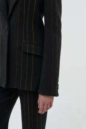 Gabriela Hearst Leiva Pinstripe Wool Cashmere Blazer