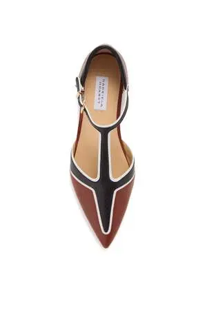 Gabriela Hearst Leya Moto T-strap Flat Shoe