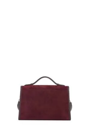 Gabriela Hearst Medium Leonora Flap Bag - Bordeaux