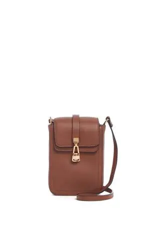 Gabriela Hearst Nappa Leather Phone Pouch - Cognac