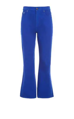 Gabriela Hearst Ezra Bootcut Cropped Jean - Cobalt