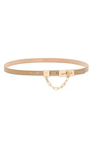 Gabriela Hearst Lock Leather Belt - Nude