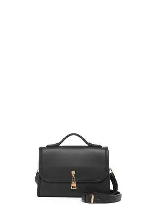 Gabriela Hearst Small Leonora Flap Bag - Black