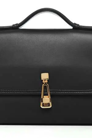Gabriela Hearst Small Leonora Flap Bag - Black