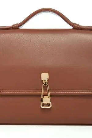 Gabriela Hearst Small Leonora Flap Bag - Cognac
