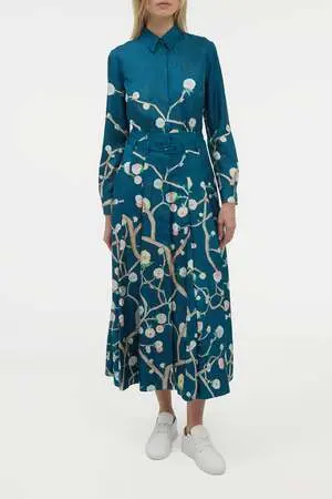 Gabriela Hearst Henri Printed Silk Twill Blouse